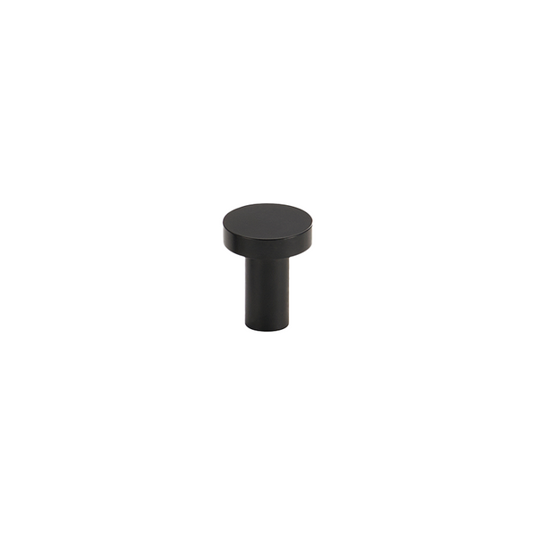 Nova Solid Brass Knob | Black S - M - Passio Interiors