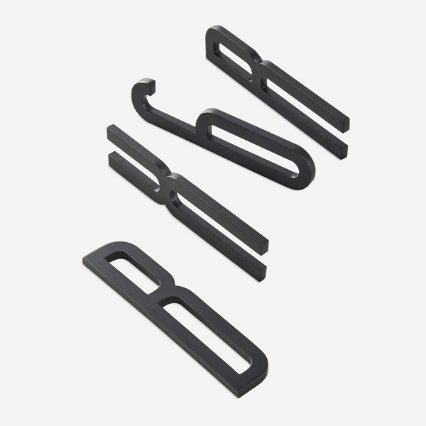 Solid Brass Lettering | Black 7cm - Passio Interiors