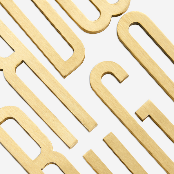 Solid Brass Lettering | Gold 7cm - Passio Interiors