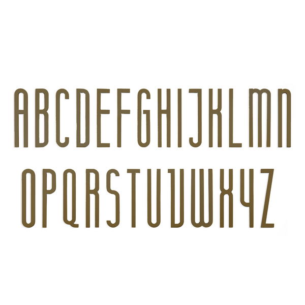 Solid Brass Lettering | Bronze 7cm - Passio Interiors