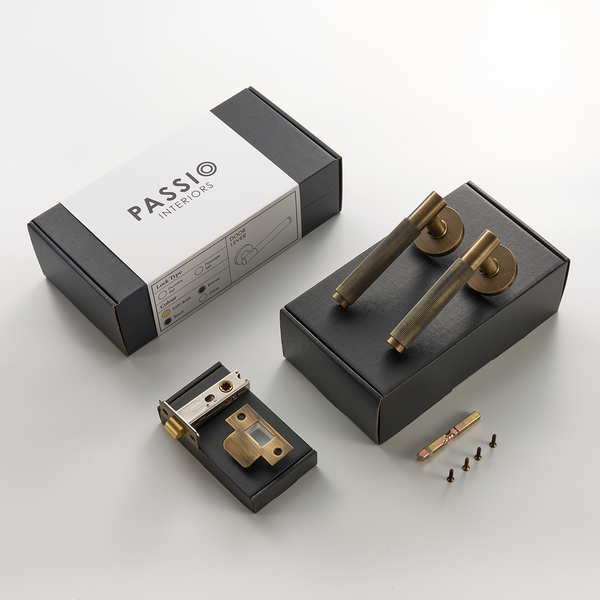 Alto Solid Brass Door Lever | Gold - Passio Interiors