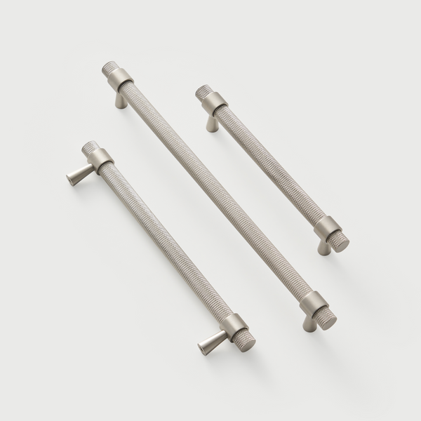 Bevan Solid Brass Handle | Satin Nickel - Passio Interiors