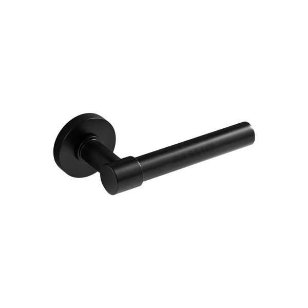 Dylan Solid Brass Door Lever | Black - Passio Interiors