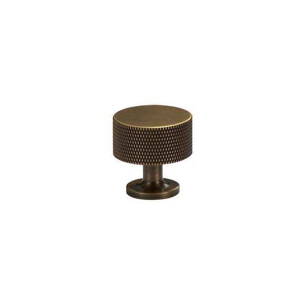 Freya Solid Brass Knob | Bronze (Knurled) - Passio Interiors