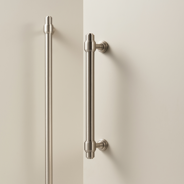 Orson Solid Brass Handle | Satin Nickel - Passio Interiors