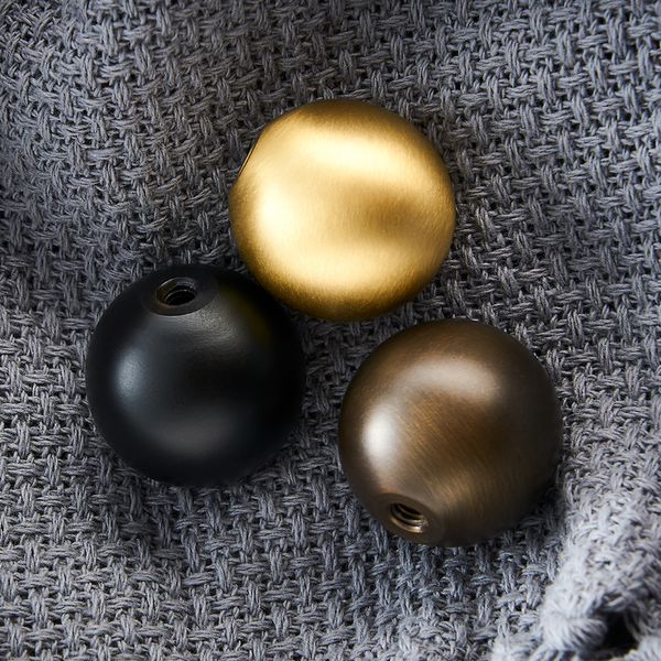 Cassia Solid Brass Spherical Knob | Bronze - Passio Interiors