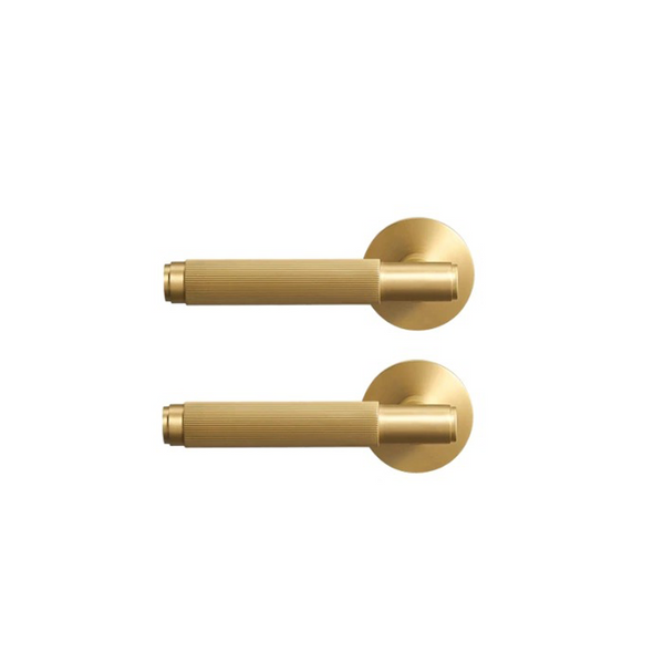 Solid Brass Door Handles | Brass Lever Door Handles | Passio Interiors